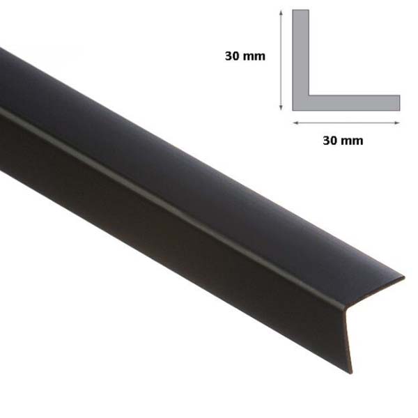 Buy High Quality Black Plastic PVC Corner 90 Degree Angle Trim 2.5m Long