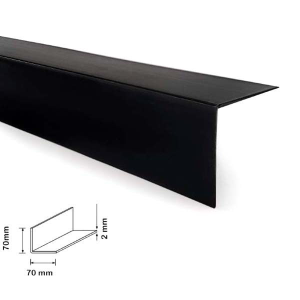 Shop Premium Quality Plastic PVC Corner 90 Degree Angle Trim Black 2 ...