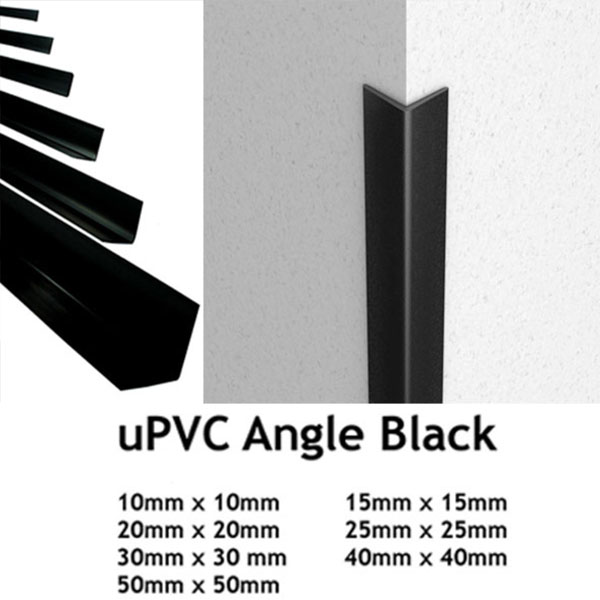 Buy Top Quality Black Plastic PVC Corner Angle Trim
