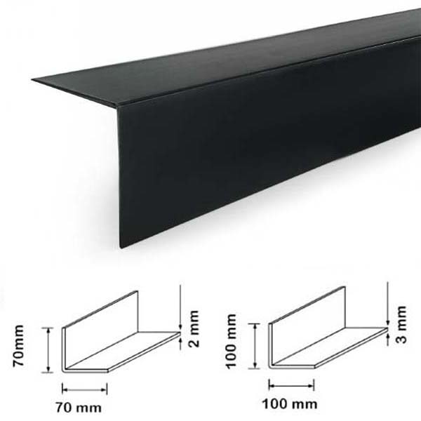 Shop Premium Quality Plastic PVC Corner 90 Degree Angle Trim Black 2 ...