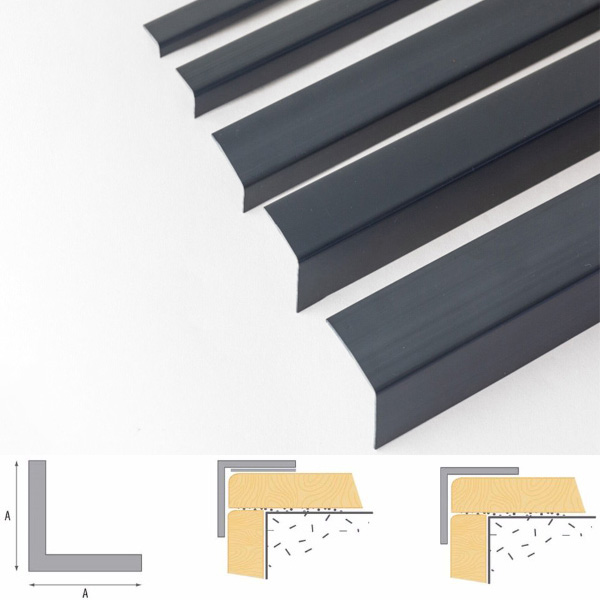 Buy High Quality Unequal Anthracite Plastic Pvc Corner 90 Degree Angle ...