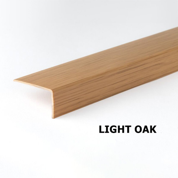 Wood Effect Wall Corner Protector / Unequal Wood Effect Plastic PVC ...